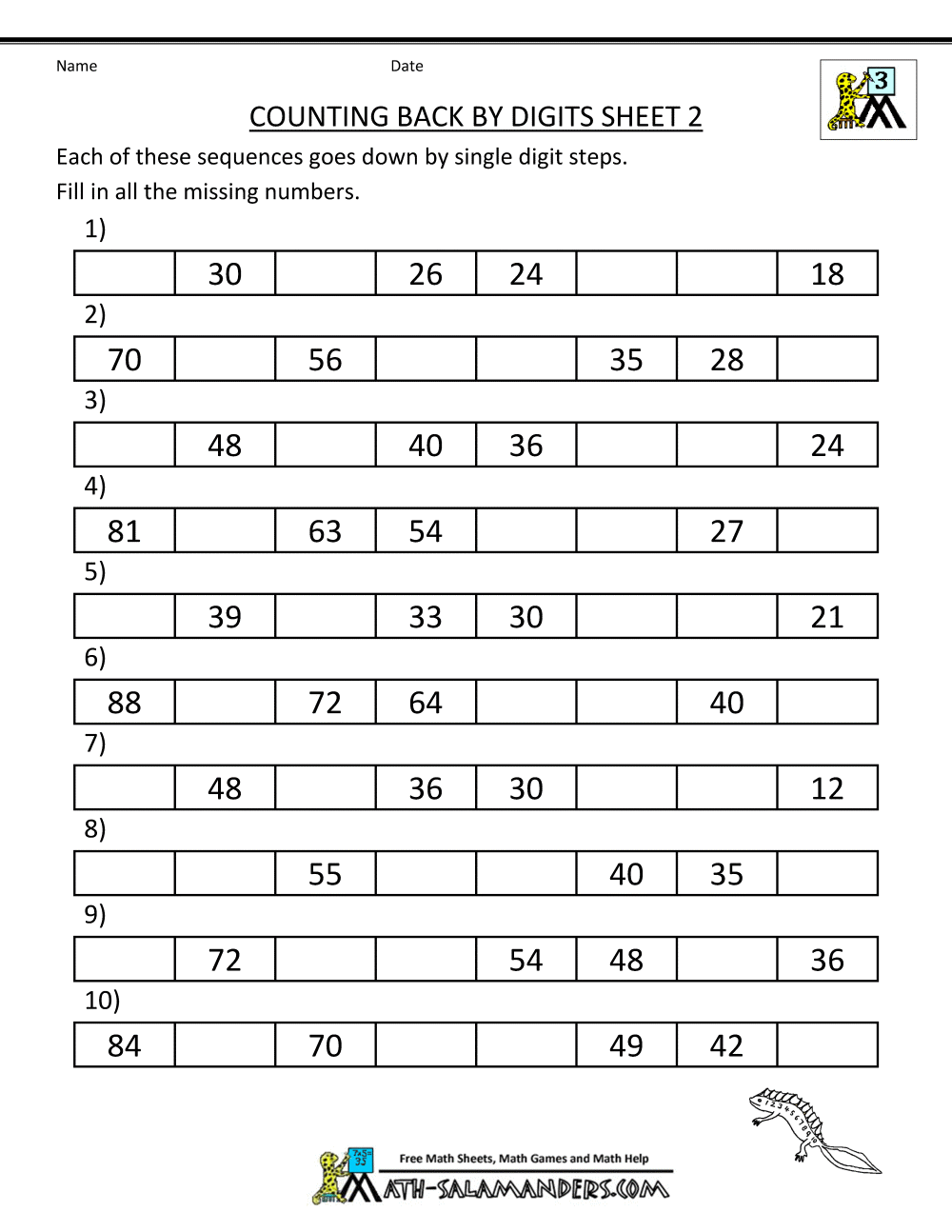 Practice Math Worksheets 3rd Grade