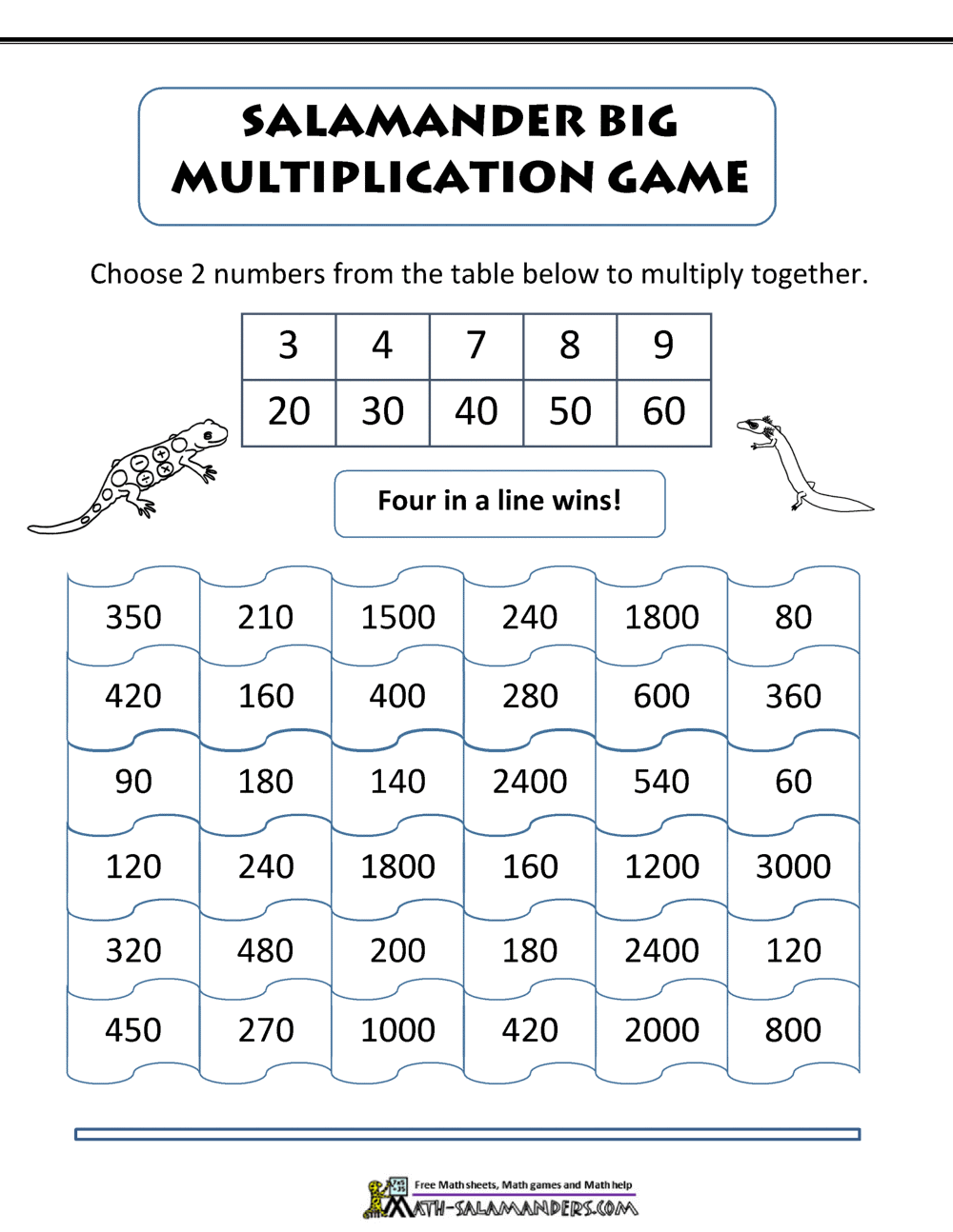 37 LEARNING TIMES TABLES GAMES ONLINE